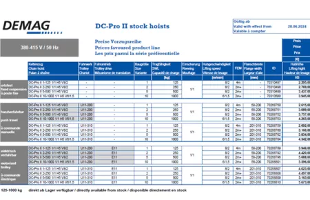 Talha de corrente Demag DC-II | Demag